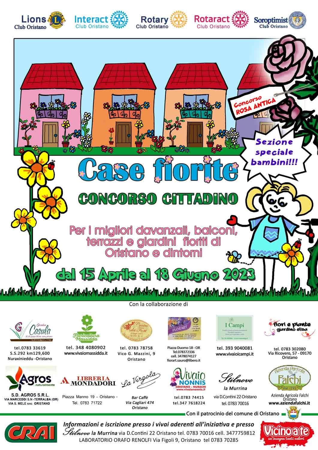 Case fiorite - Iscrizioni fino al 18 giugno | Comune di Oristano